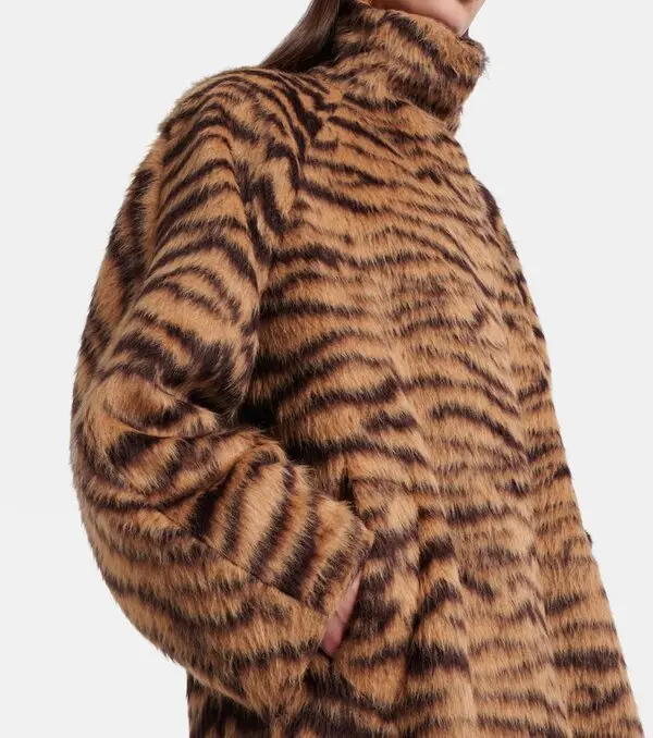 Alaïa Wool-blend Jacquard Coat