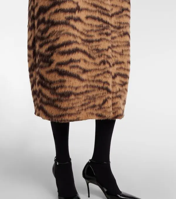 Alaïa Wool-blend Jacquard Coat