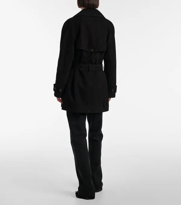 Balenciaga Suede Trench Coat