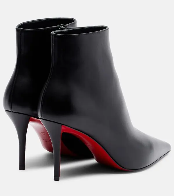 CHRISTIAN LOUBOUTIN Miss Z 80 Leather Ankle Boots