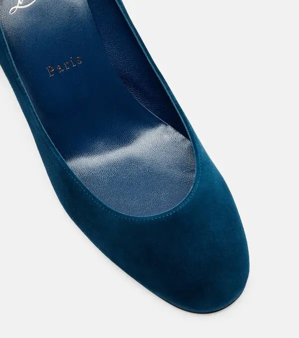 CHRISTIAN LOUBOUTIN Miss Sab Suede Pumps - Blue
