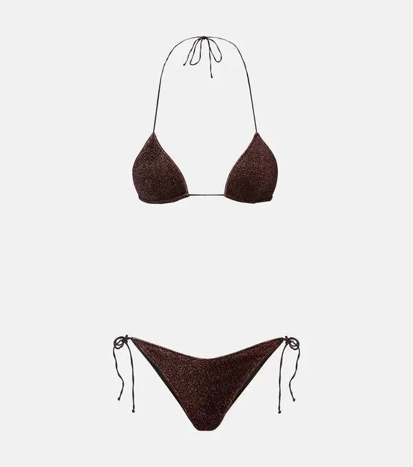 Oseree Lumière 80s Bikini - Brown