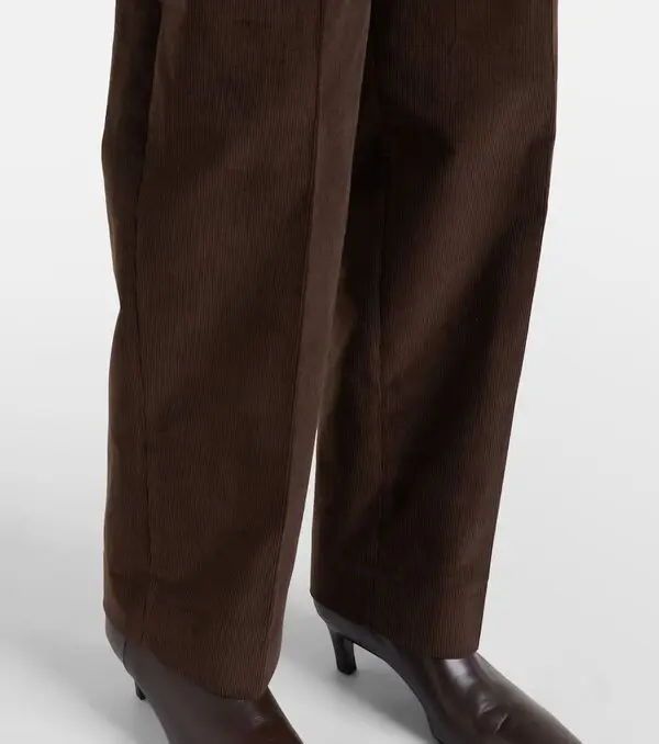 TOTEME Cotton Corduroy Wide-leg Pants - Brown