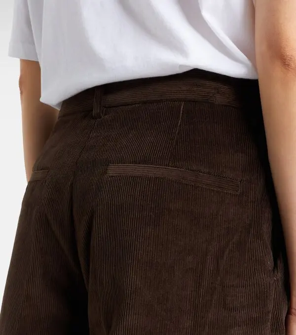 TOTEME Cotton Corduroy Wide-leg Pants - Brown