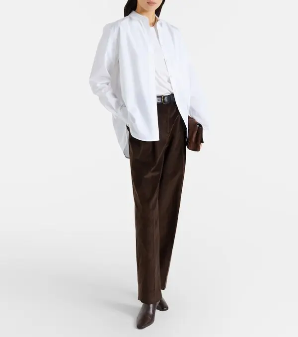 TOTEME Cotton Corduroy Wide-leg Pants - Brown
