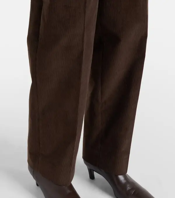 TOTEME Cotton Corduroy Wide-leg Pants - Brown