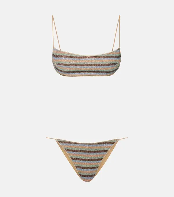 Oseree Lumière Striped Bikini - Multicoloured