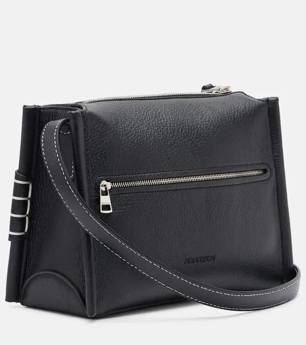 JW Anderson Loafer Small Leather Crossbody Bag - Black