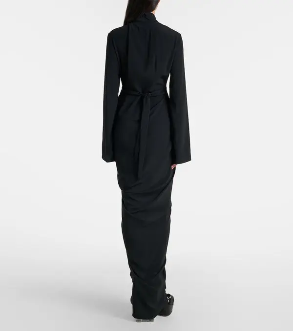 Rick Owens Belted Wrap Dress - Black