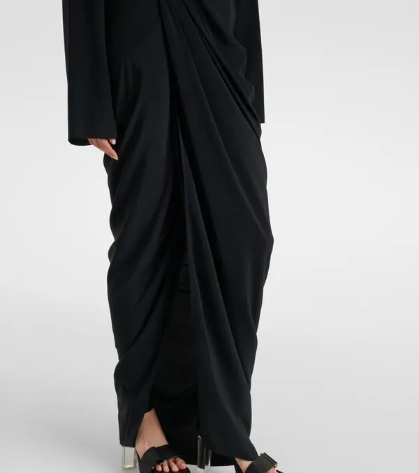 Rick Owens Belted Wrap Dress - Black