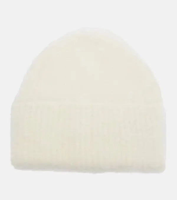 TOTEME Ribbed-knit Wool-blend Beanie - White