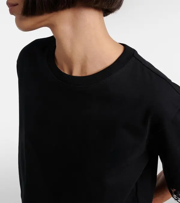 Alexander McQueen Cotton Lace T-shirt