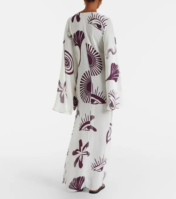 CALA DE LA CRUZ Cassia Printed Maxi Dress