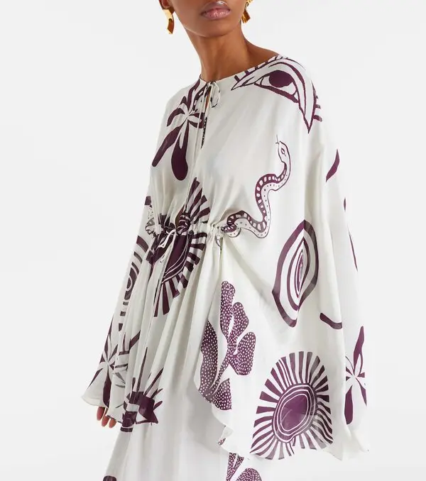 CALA DE LA CRUZ Cassia Printed Maxi Dress