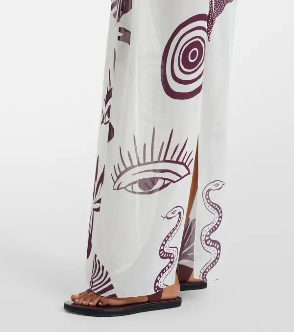 CALA DE LA CRUZ Cassia Printed Maxi Dress