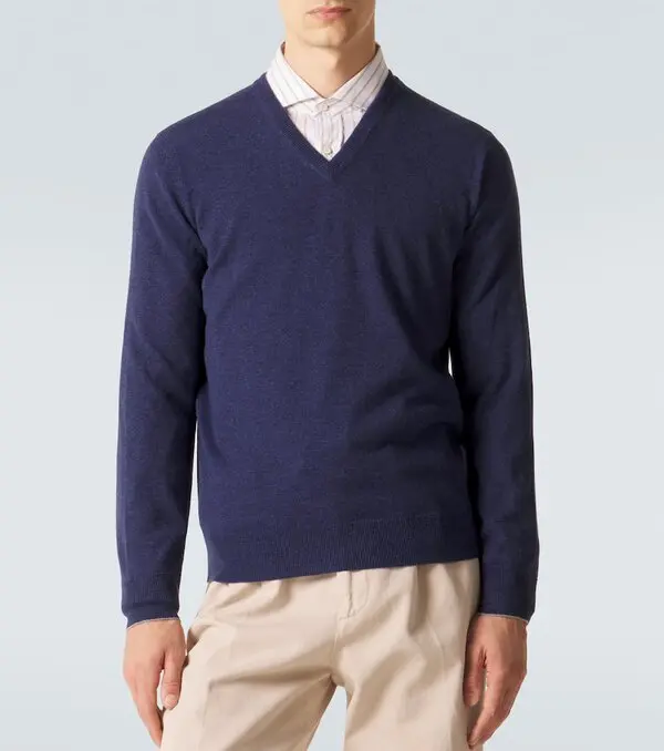 Brunello Cucinelli Cashmere V-neck Sweater