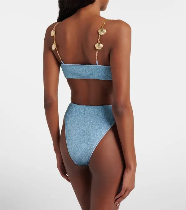 Oseree Lumière Embellished Bikini - Blue
