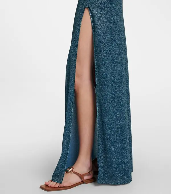 Oseree Lumiere Cutout Ring-detail Maxi Dress