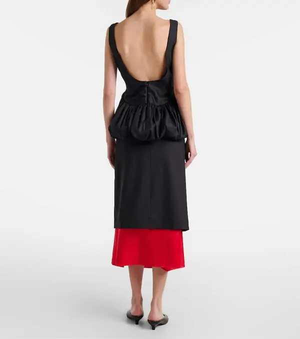 RÓHE Layered Midi Skirt