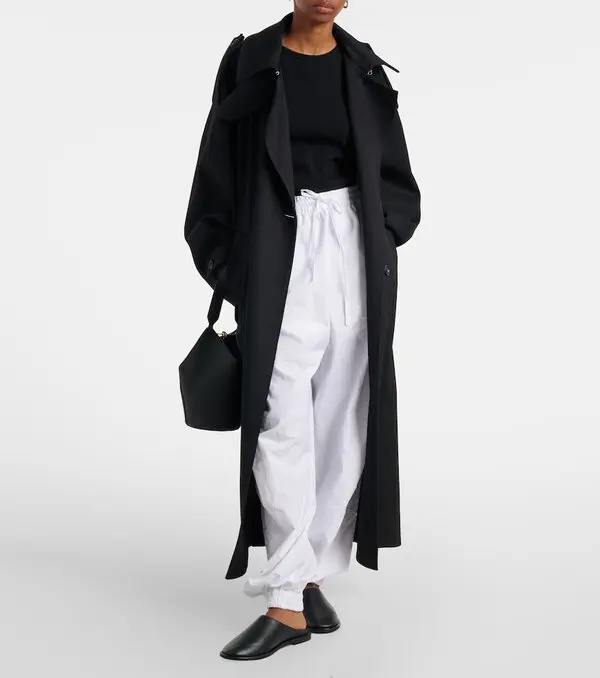 RÓHE Cotton-blend Barrel-leg Pants