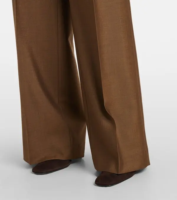 RÓHE High-rise Wide-leg Pants