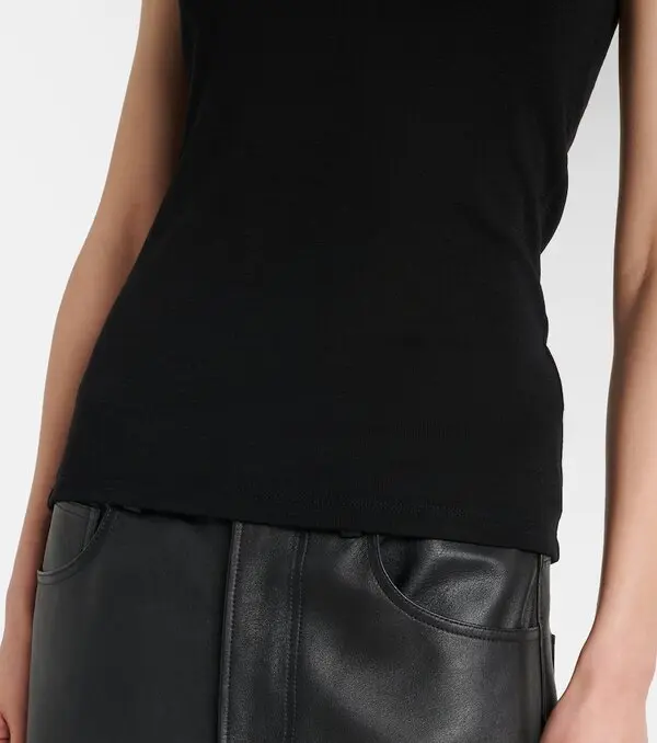 RÓHE Ribbed-knit Wool Tank Top