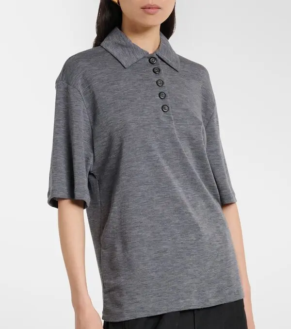 RÓHE Wool Polo Shirt