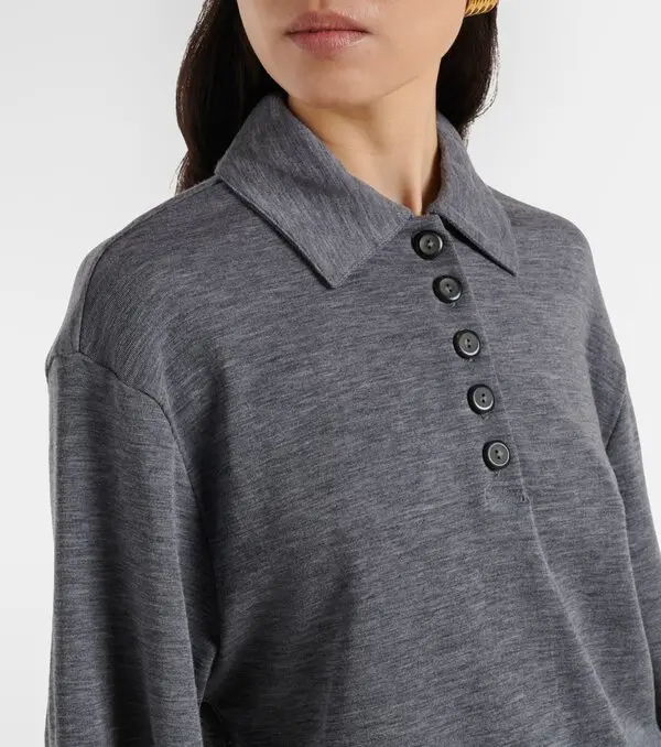 RÓHE Wool Polo Shirt