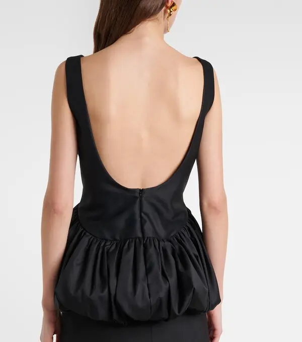 RÓHE Peplum Wool And Silk Top