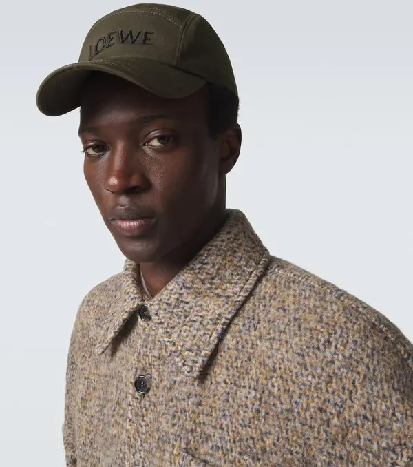 Loewe Logo Embroidered Baseball Cap - Green