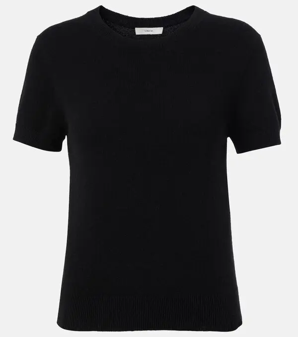 Vince Wool And Cashmere-blend Sweater - Black