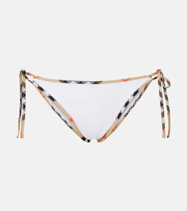 Burberry Self-tie Bikini Bottoms - White