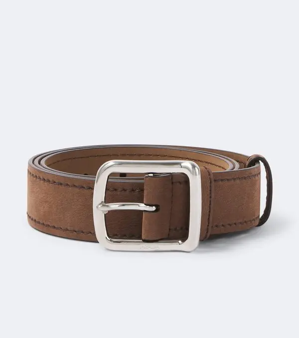 Prada Leather Belt - Brown