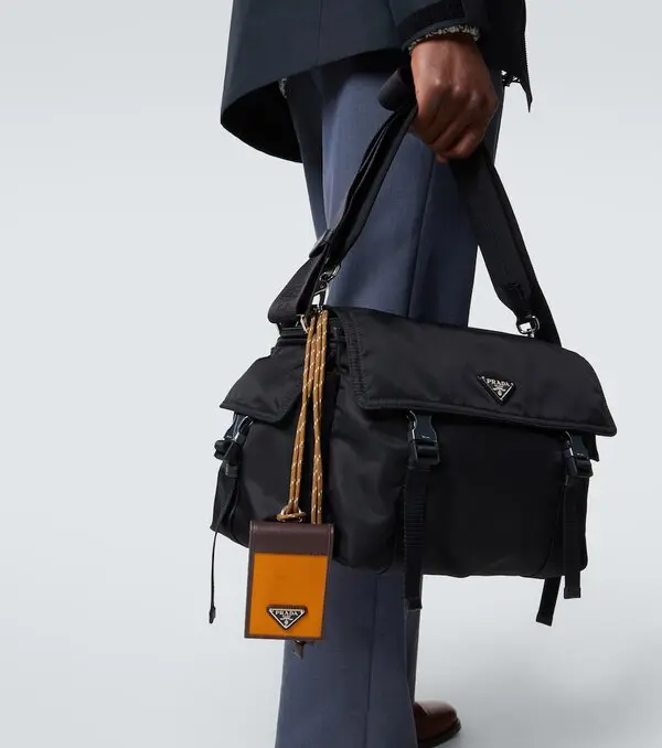 Prada Speedrock Re-nylon Card Case With Strap