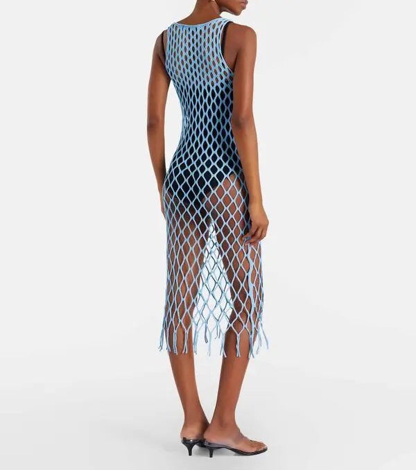 Christopher Esber Knitted Mesh Beach Dress