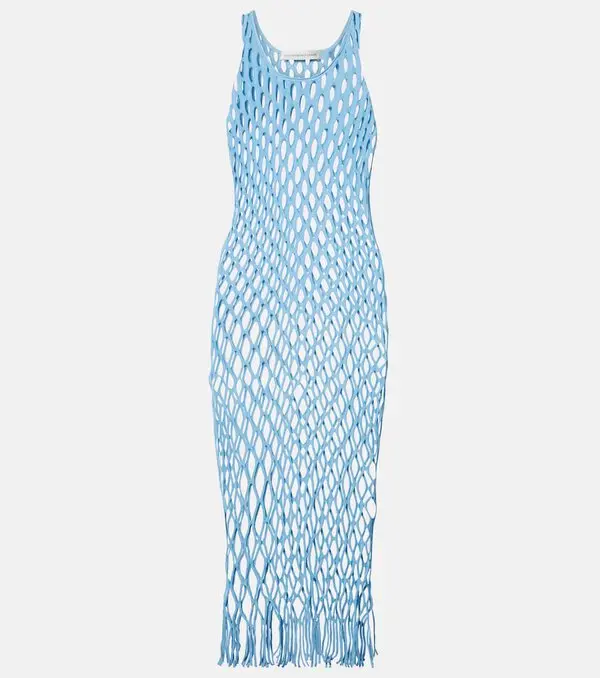 Christopher Esber Knitted Mesh Beach Dress
