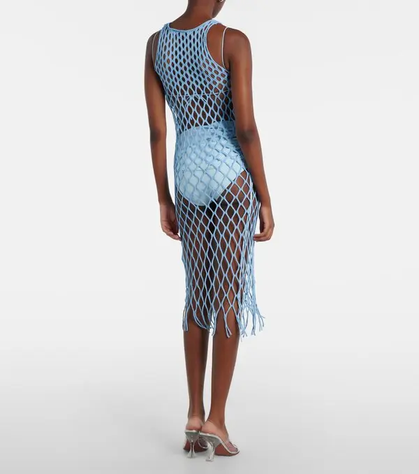 Christopher Esber Knitted Mesh Beach Dress