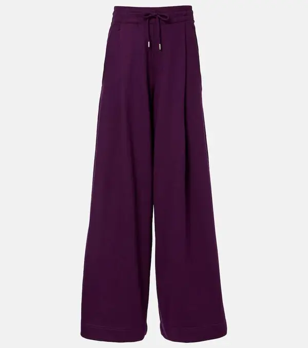 Dries Van Noten Cotton Jersey Sweatpants - Purple