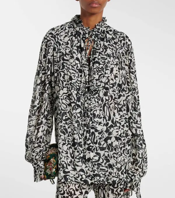 Dries Van Noten Printed Blouse