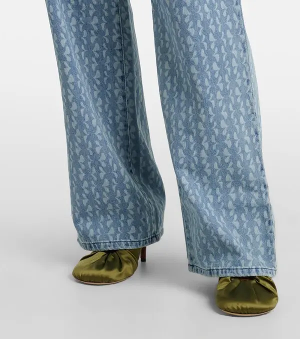 Dries Van Noten Printed Wide-leg Jeans
