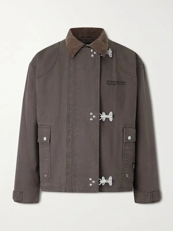 NEIGHBORHOOD Logo-embroidered Padded Cotton Jacket