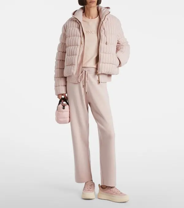 Moncler Wool And Cashmere Cardigan - Pink