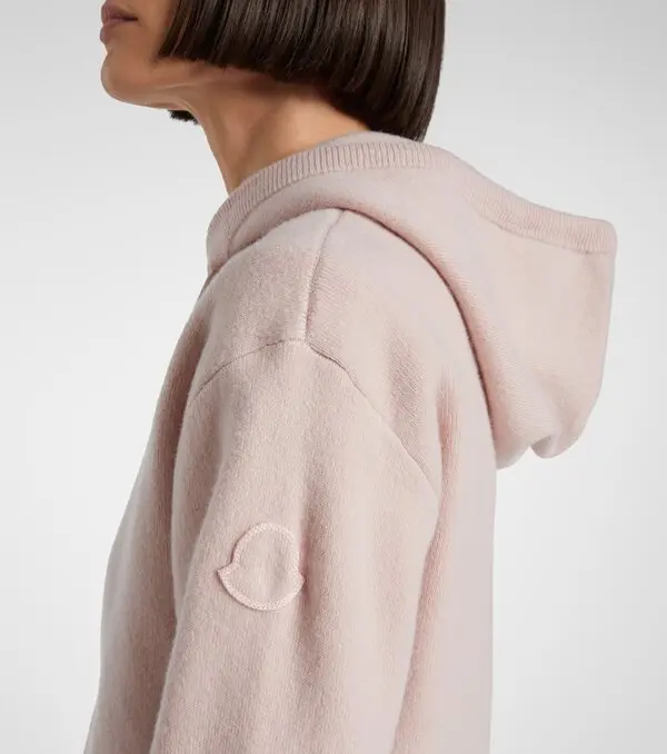 Moncler Wool And Cashmere Cardigan - Pink