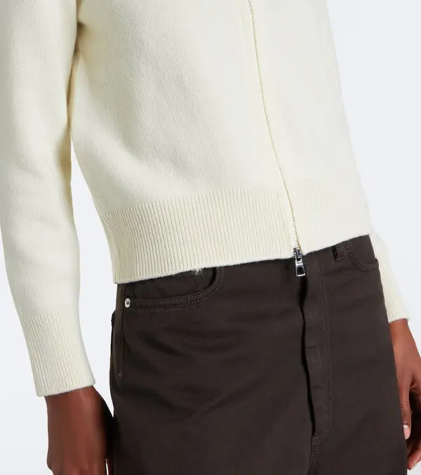 Moncler Wool And Cashmere Cardigan - White
