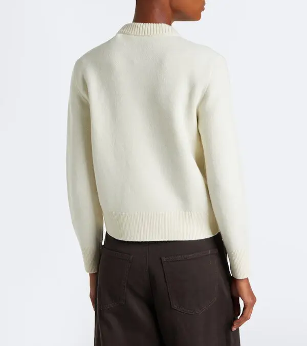Moncler Wool And Cashmere Cardigan - White