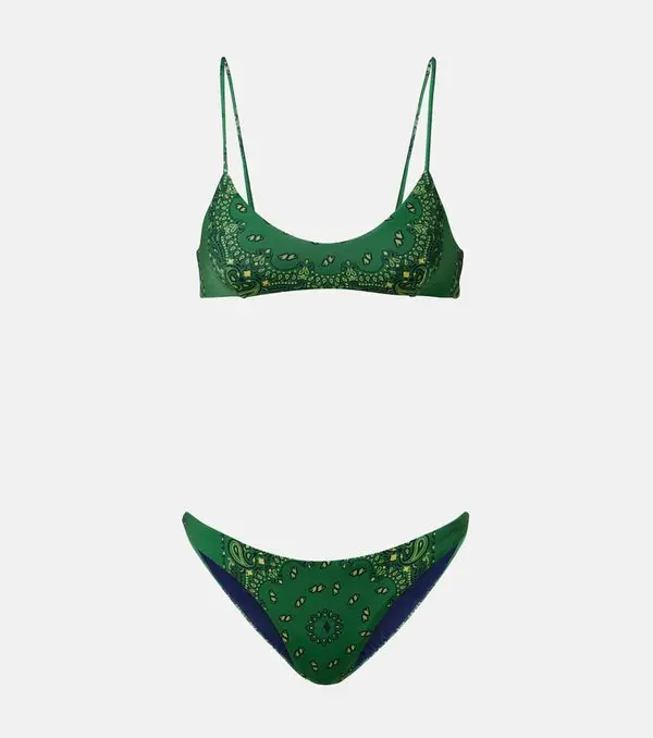 Attico Bandana Bikini - Green