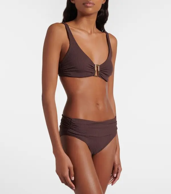 Melissa Odabash Bel Air Bikini Top - Brown
