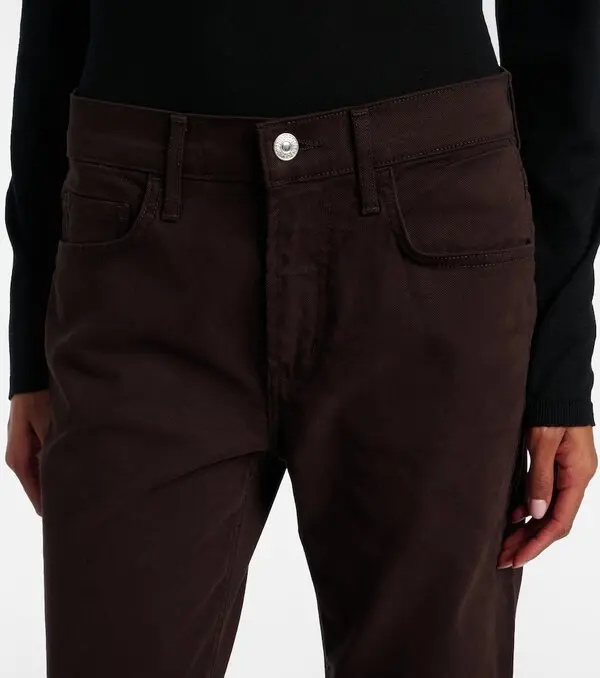 Citizens Of Humanity Genova Low-rise Bootcut Trousers - Brown