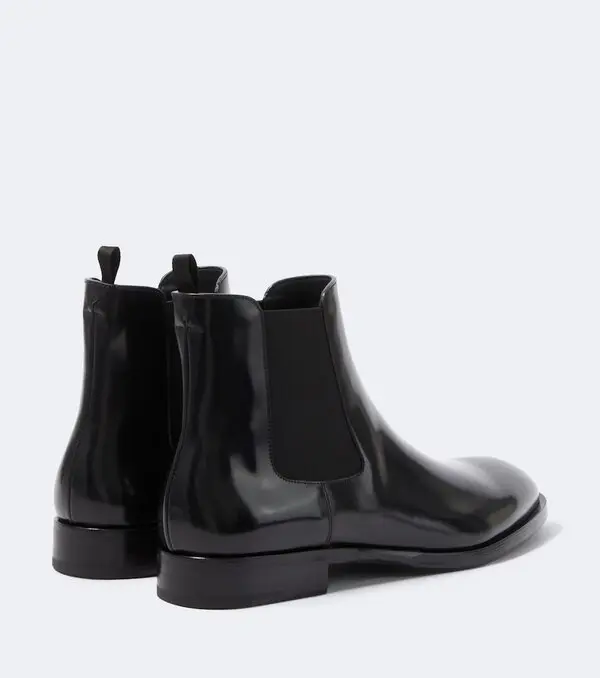 Prada Leather Chelsea Boots