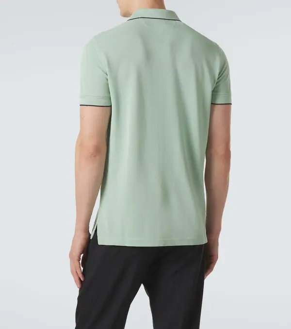 TOM FORD Piqué Polo Shirt - Green